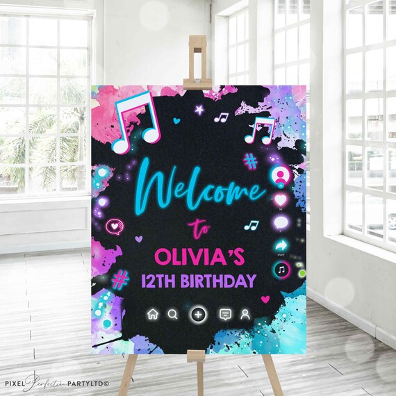 Paper Paper & Party Supplies Musical Welcome Sign Dance Sign Music ...