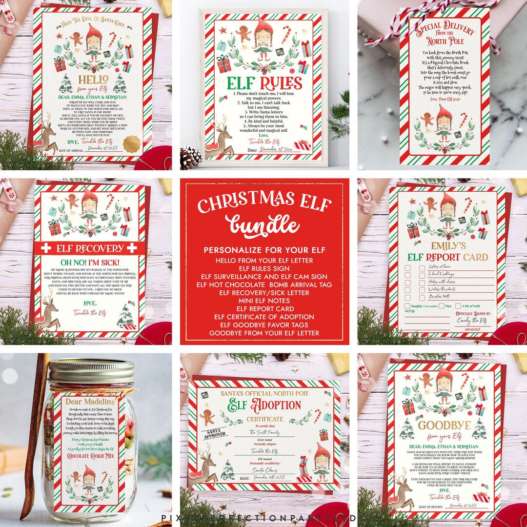 EDITABLE Elf Activity Kit Bundle Elf Letters Elf Signs Elf Etsy editable-elf-activity-kit-bundle-elf-letters-elf-signs-elf-etsy