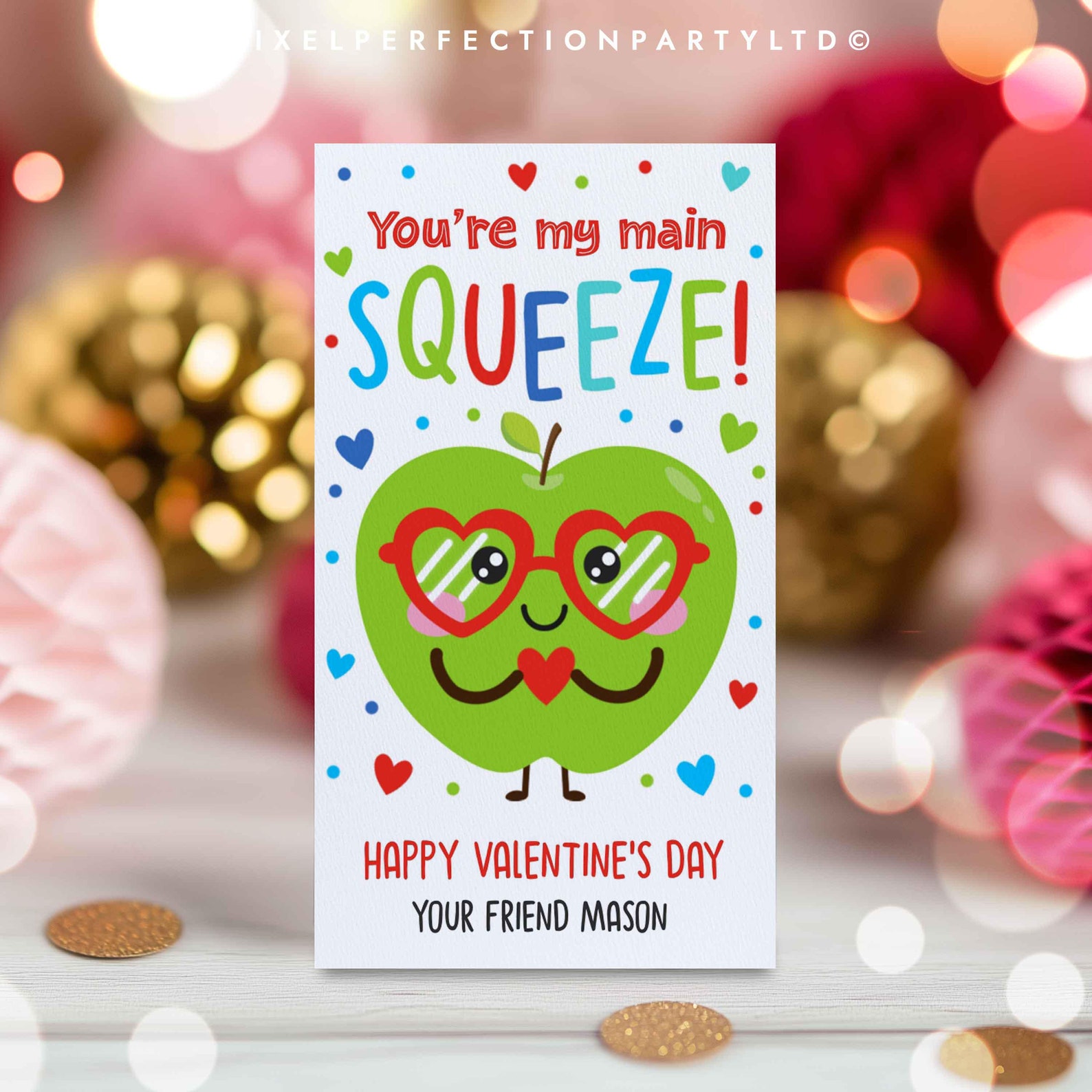 Editable Valentines Applesauce Gift Tag You're My Main Squeeze ...