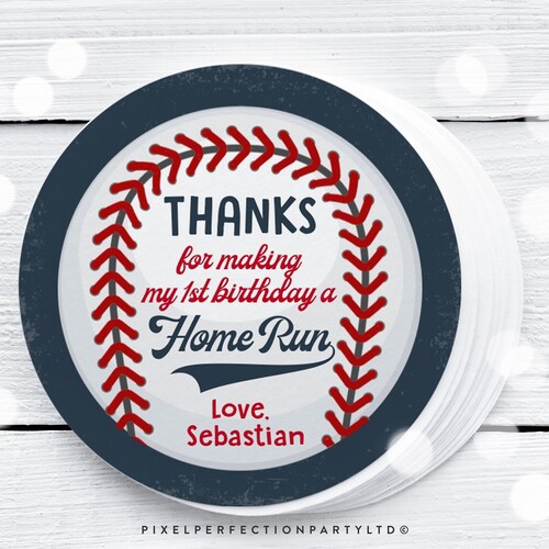 Editable Baseball Party Favor Tag Baseball Birthday Party Gift - Etsy
