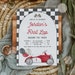 Editable Race Car 1st Birthday Party Invitation First Lap Around the ...