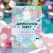 Editable Summerween Birthday Party Invitation Summer Halloween Ghost ...
