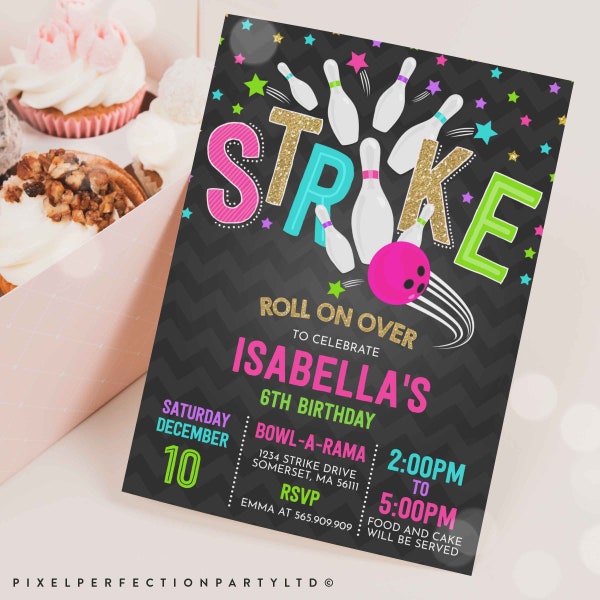 Girl Bowling Party - Etsy