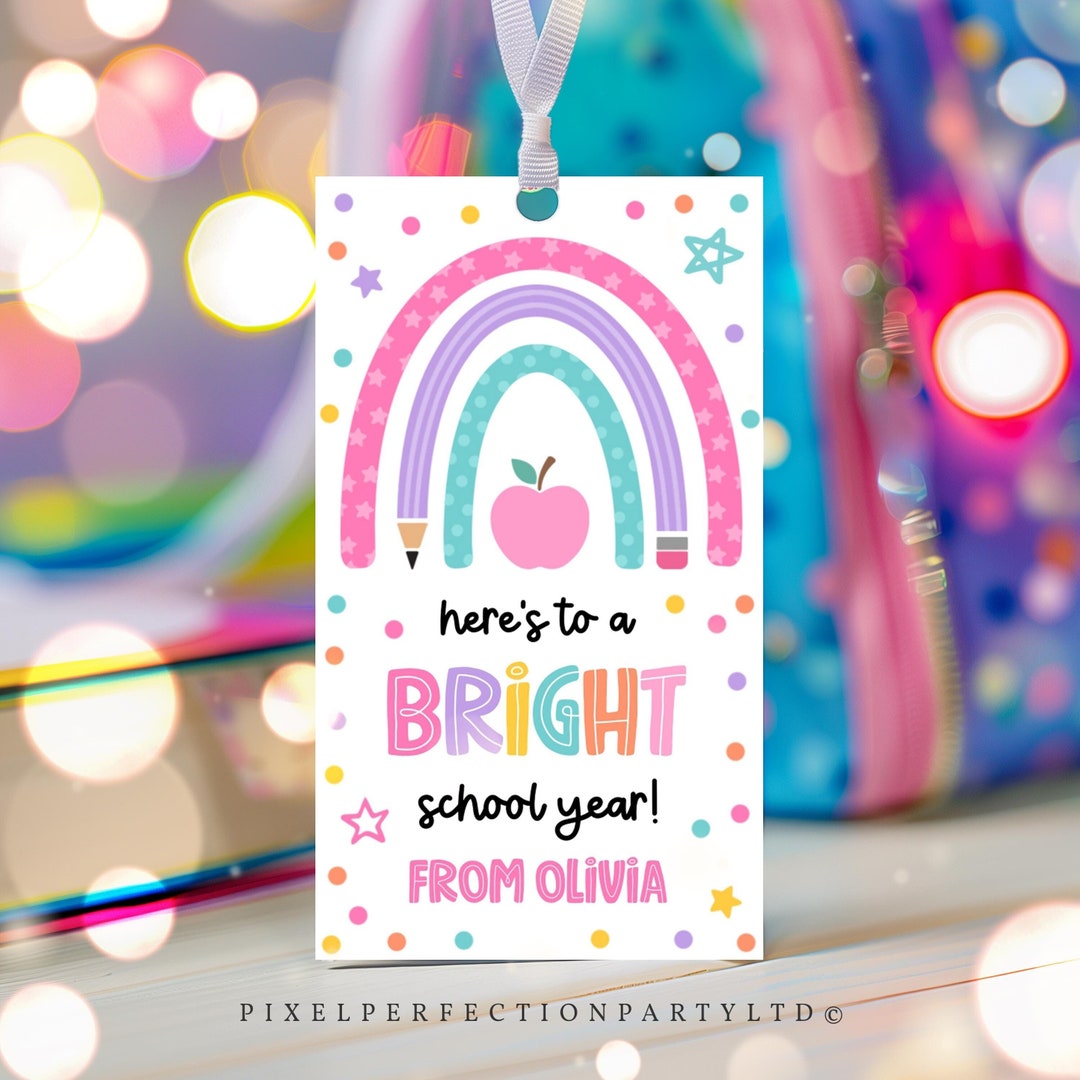 Editable It's Going to Be A Bright School Year First Day of School Tag ...