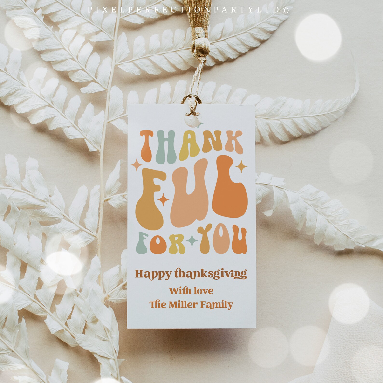 Editable Thanksgiving Gift Tag Thankful for You Pumpkin Gift Tag ...
