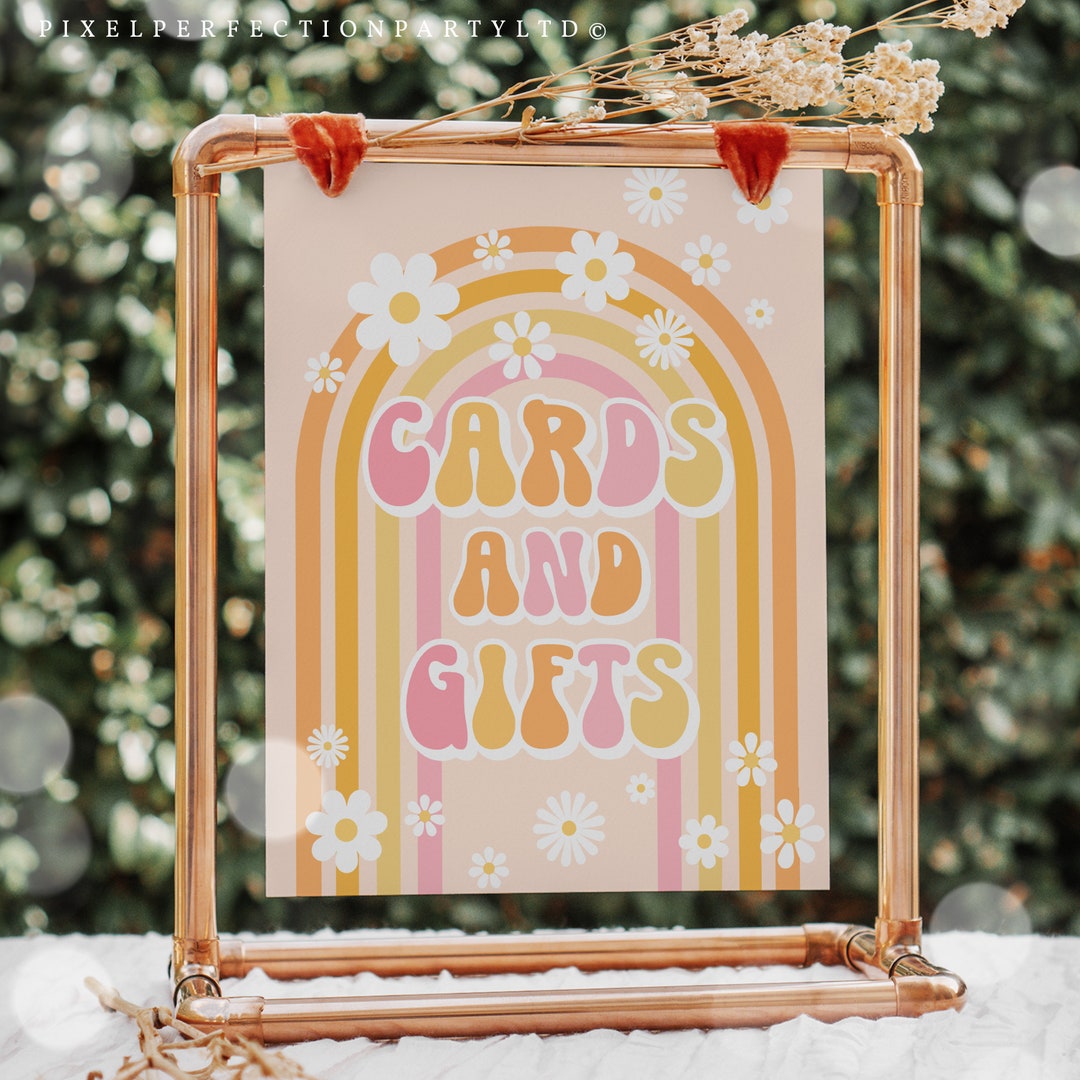 Groovy 70's Birthday Party Decor Cards and Gifts Party Sign Groovy One ...