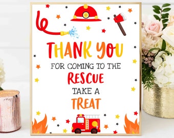 Fire Truck Table Decorations - Etsy