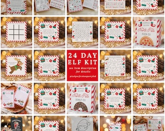 Editable Elf Activity Kit Bundle Elf Arrival Letter Nice - Etsy