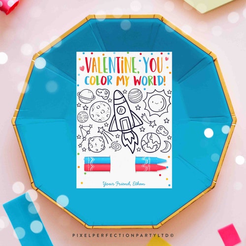 Editable Rainbow Valentine's Day Gift Tag Valentine You - Etsy