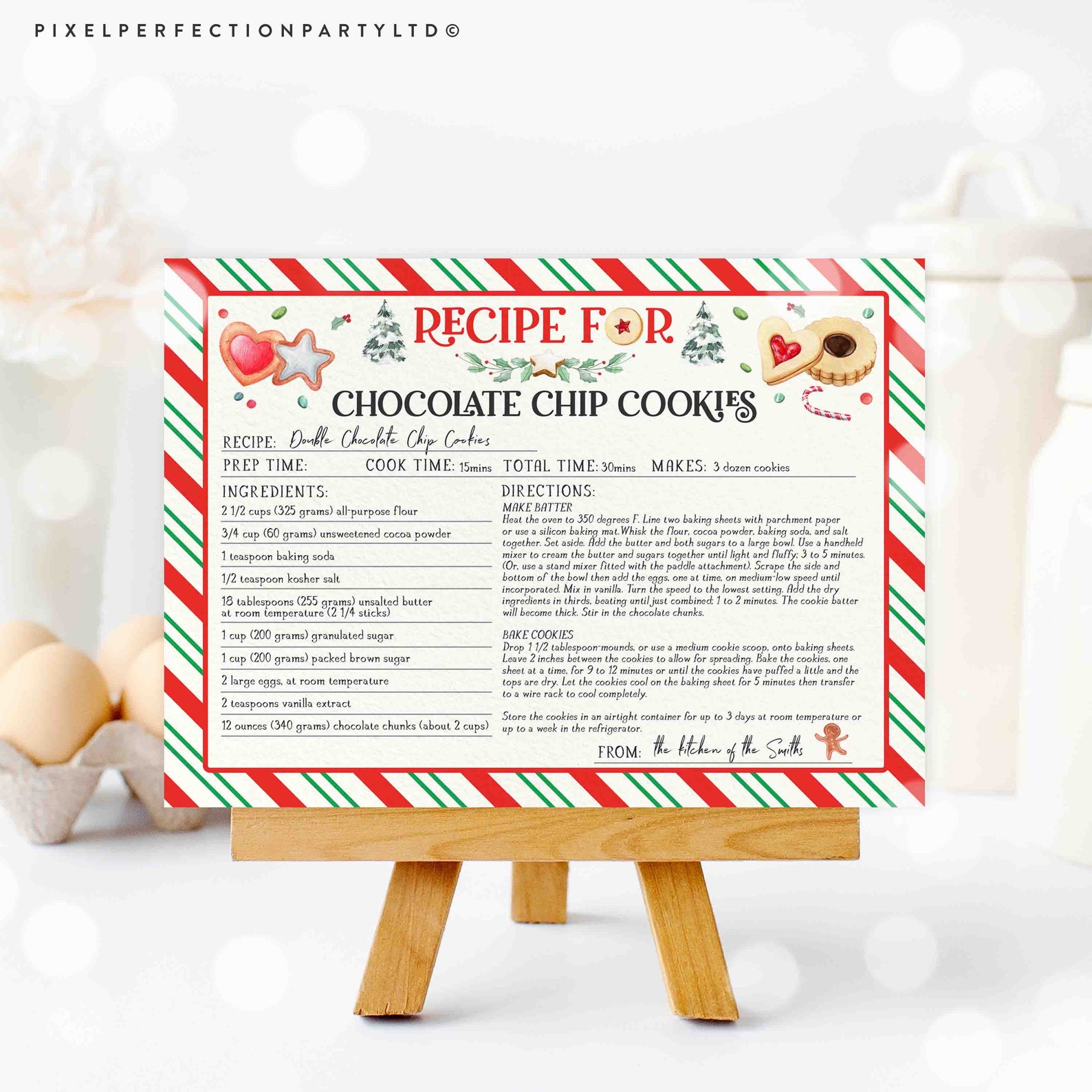Editable Cookie Exchange Party Kit Cookie Signs Tags Labels | Etsy