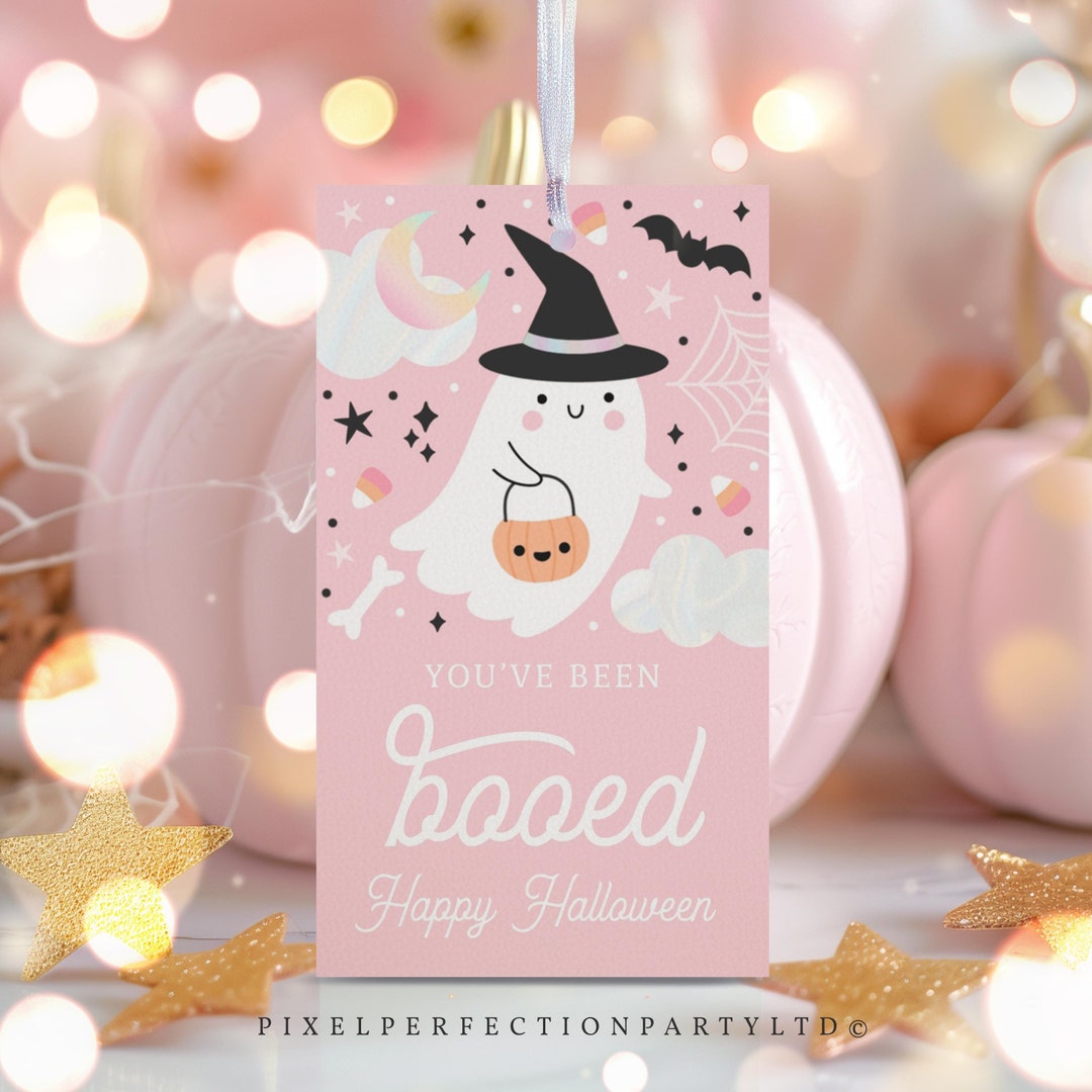 Editable You've Been Booed Gift Tag Label We've Been Booed Trick or ...