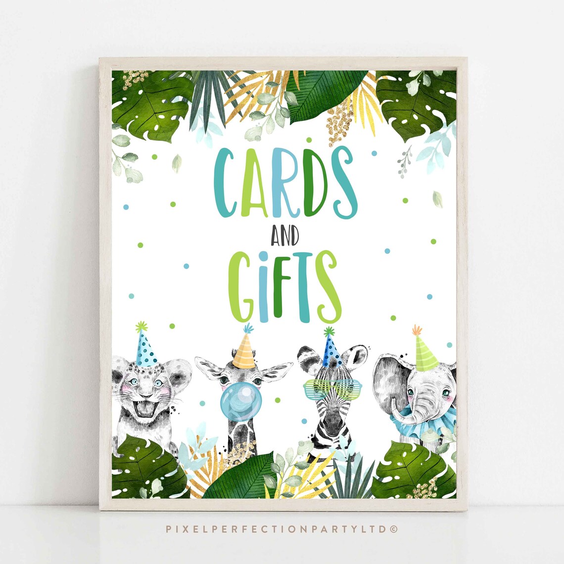 Safari Cards and Gift Birthday Party Sign Safari Gift Table - Etsy