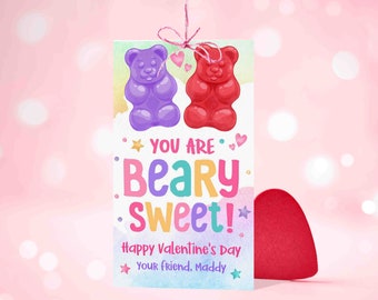 Gummy Bear Valentine | Etsy