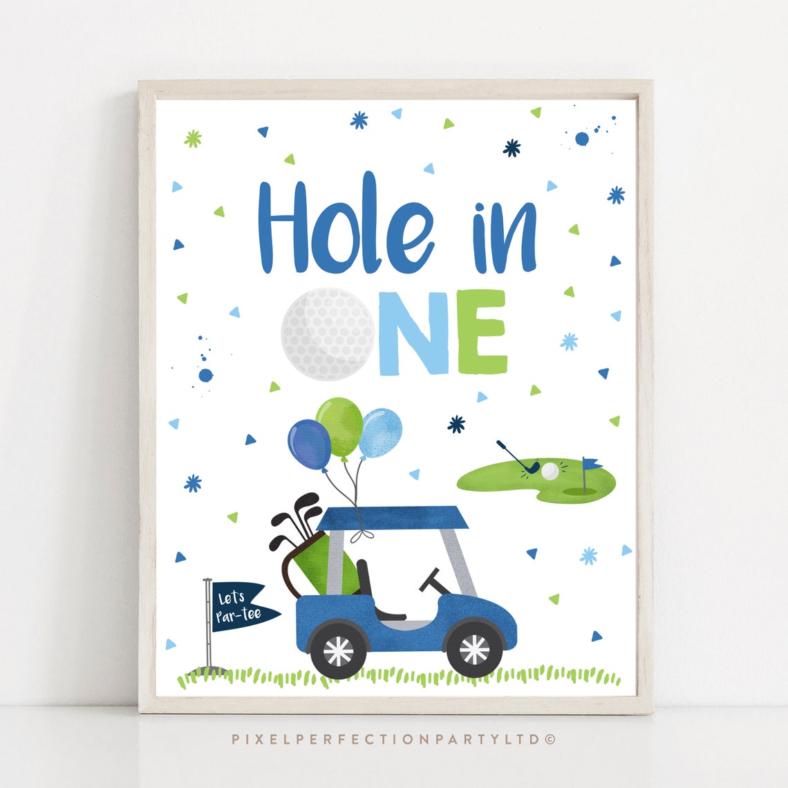 Golf Hole in One Birthday Sign Hole in One Golf 1st Birthday - Etsy Ireland