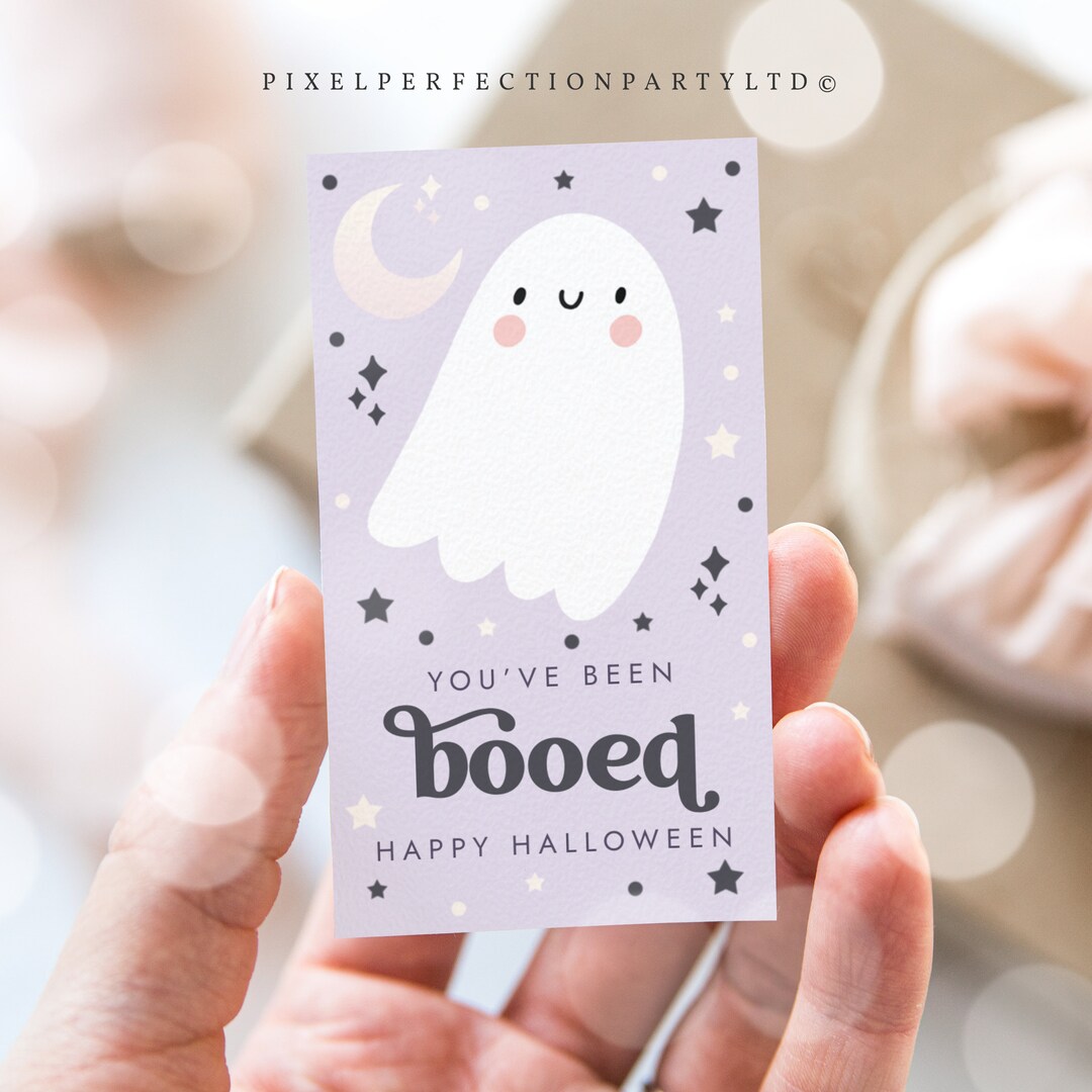 Editable You've Been Booed Gift Tag Label We've Been Booed Trick or ...