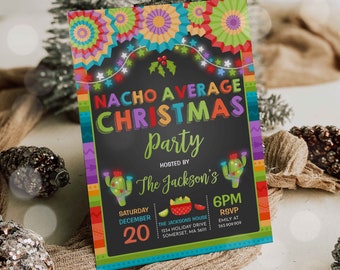 Nacho Christmas Party Invitation - Etsy