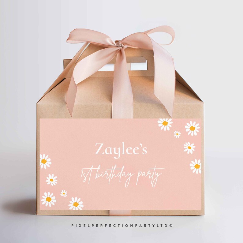 Daisy Birthday Party Gable Box Little Miss One-derful Birthday | Etsy