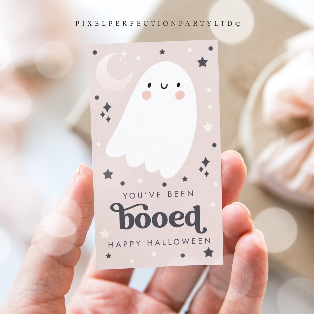 Editable You've Been Booed Gift Tag Label We've Been Booed Trick or ...