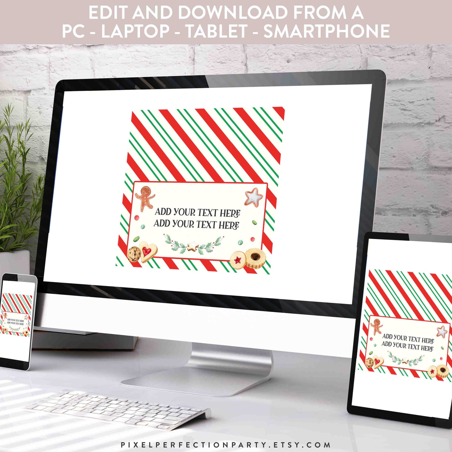 Editable Cookie Swap Food Labels Cookies Exchange Food Labels | Etsy UK