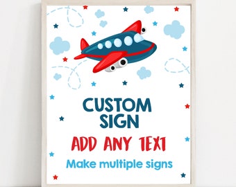 Airplane Sign Decor - Etsy