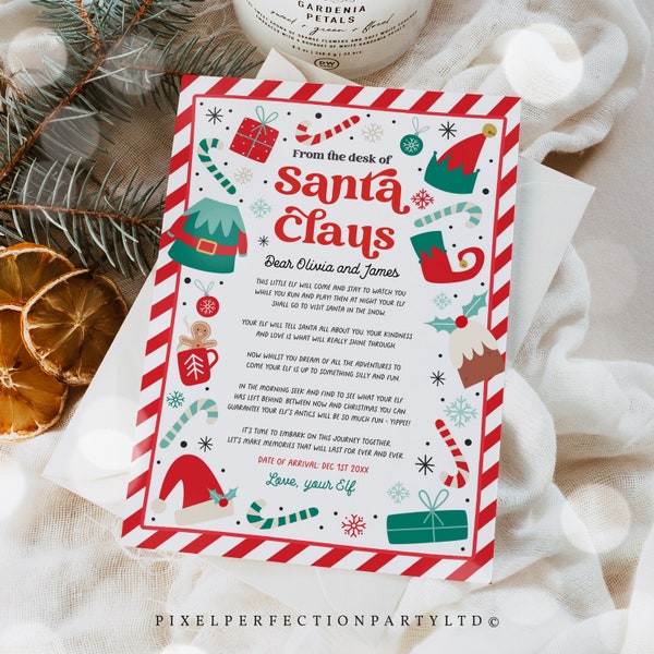 First Time Elf Arrival Letter - Etsy