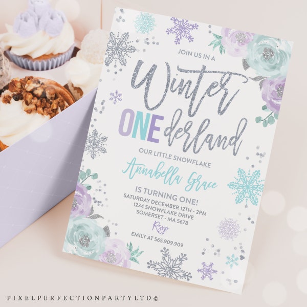 Winter Onederland Party Invitations - Etsy