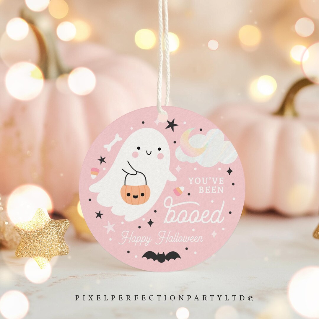 Editable You've Been Booed Gift Tag Label We've Been Booed Trick or ...