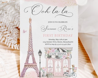 Paris Themed Invitations - Etsy