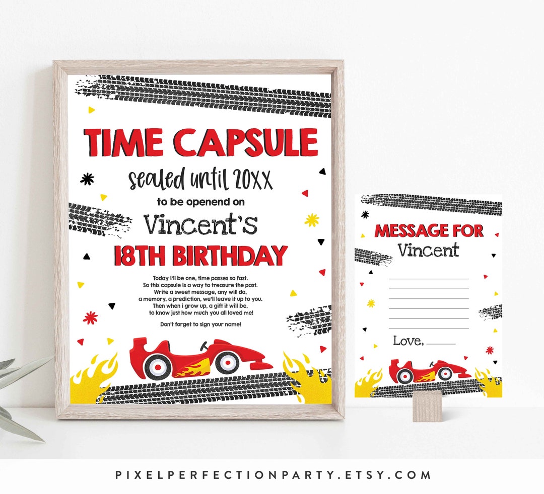 EDITABLE Two Fast Time Capsule Two Fast Birthday Time Capsule - Etsy
