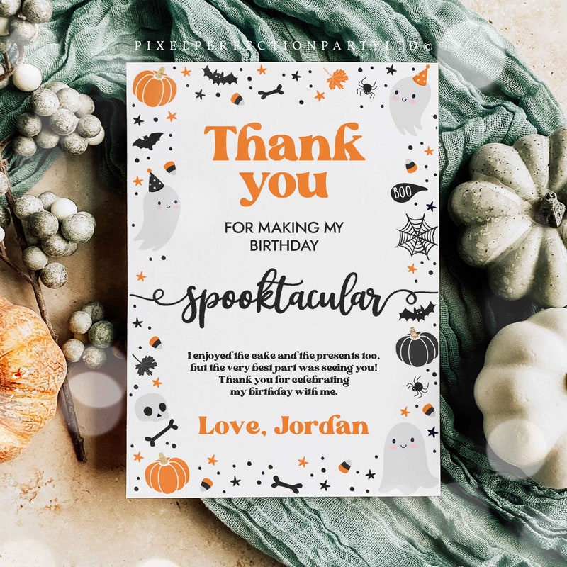 Spooky Thank You - Etsy