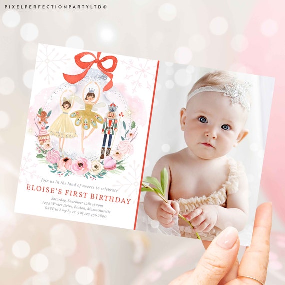 Editable Nutcracker Birthday Invitation Land Of Sweet Invitation Sugar