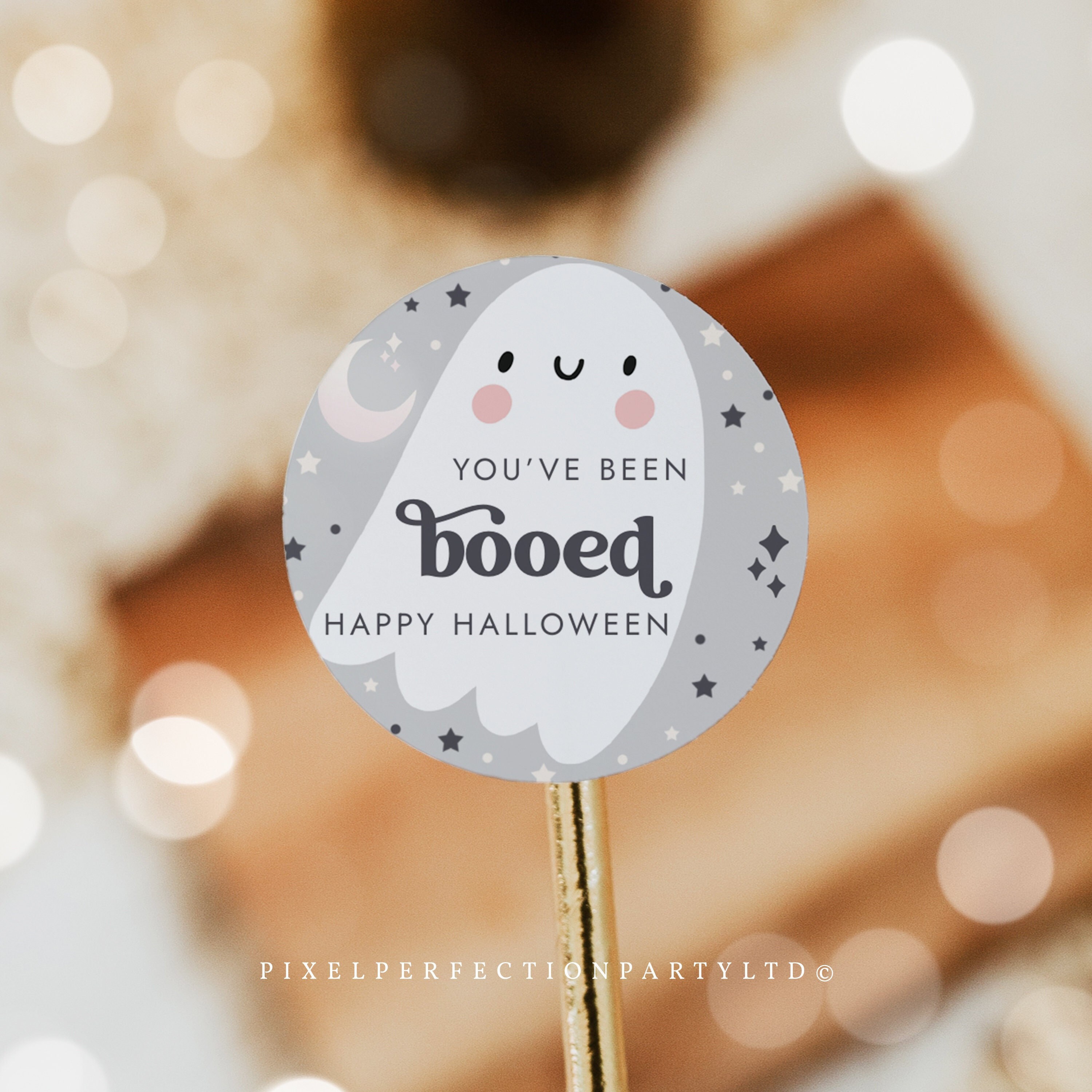 Editable You've Been Booed Gift Tag Label We've Been Booed Trick or ...