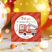 Editable Fire Truck Birthday Party Favor Tags Firefighter Birthday ...