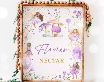 Fairy Nectar Sign - Etsy