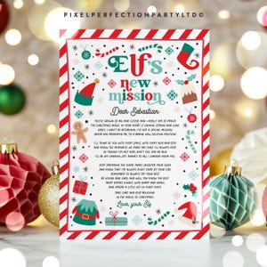 Editable Elf Retirement Letter Elf Not Visiting Elf New Mission Letter ...