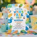 Editable Water Park Birthday Party Invitation Tropical Splish Splash ...