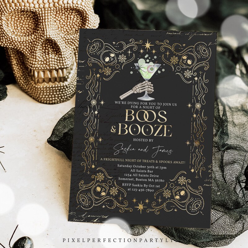 Boos and Booze Party - Etsy