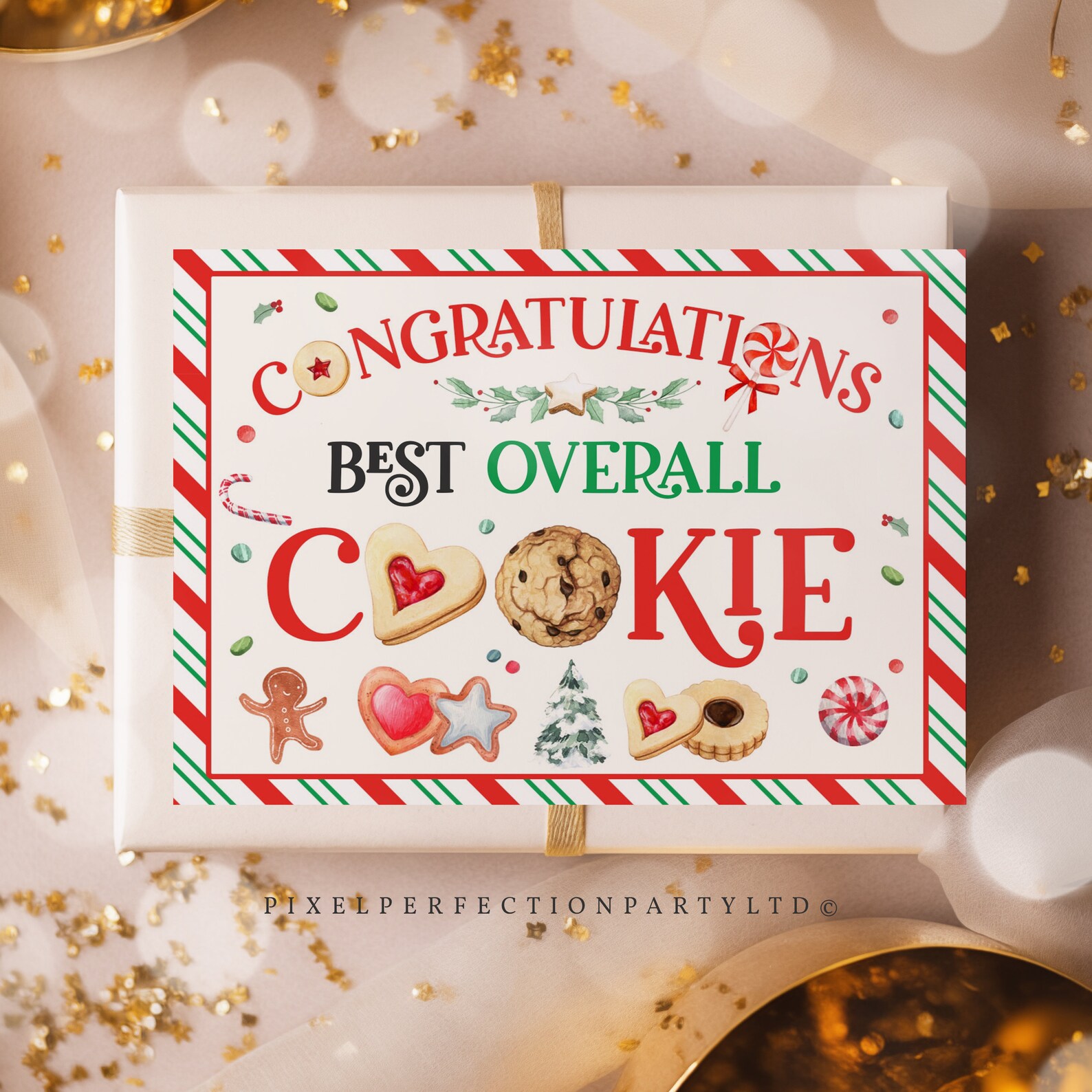 Editable Cookie Exchange Party Kit Cookie Signs Tags Labels Cookie ...