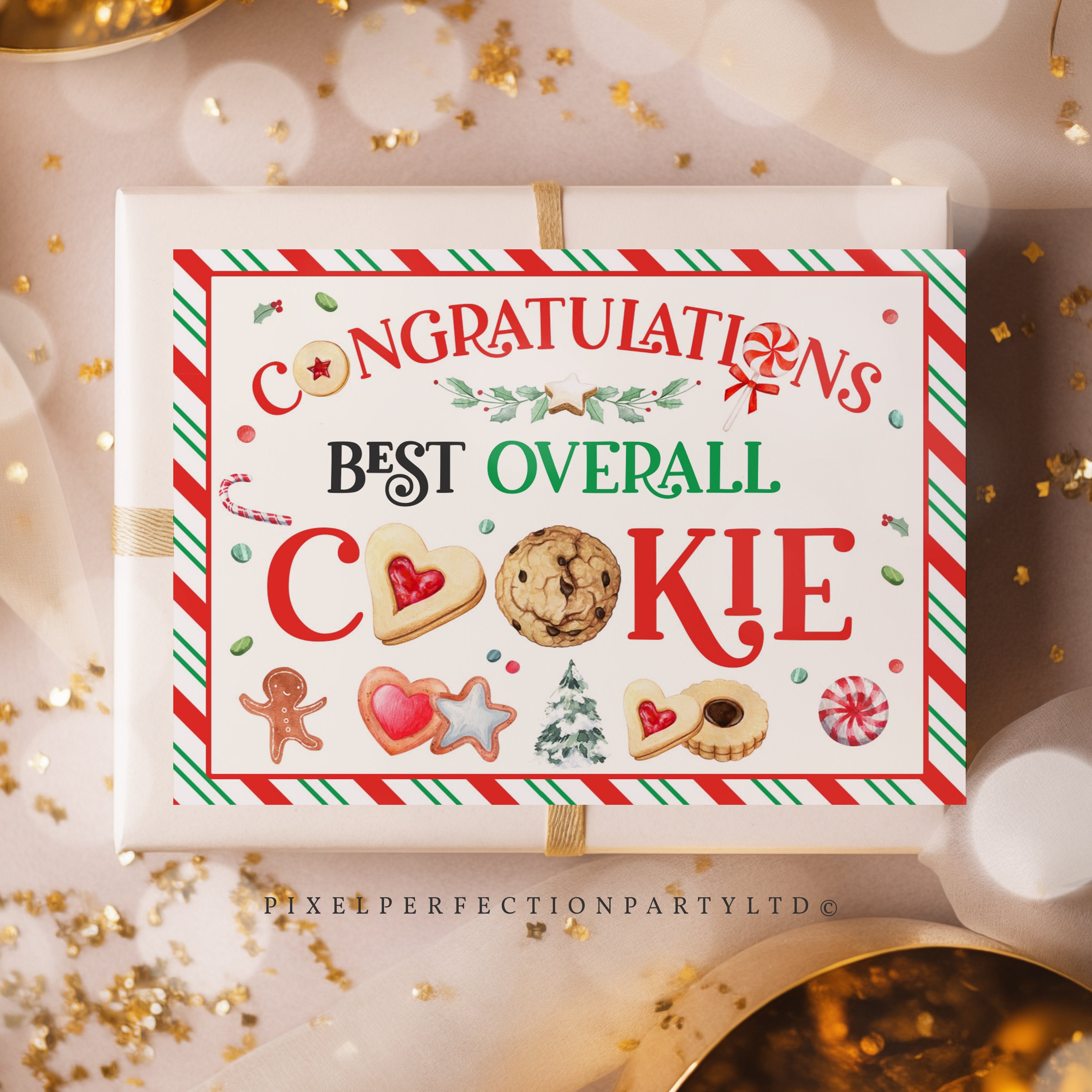 Editable Cookie Exchange Party Kit Cookie Signs Tags Labels Cookie ...