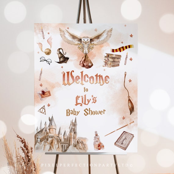 Editable Wizard Baby Shower Welcome Sign A Magical Bundle Is On The Way ...
