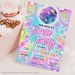 Editable Dance Birthday Party Invitation and Bundle Tie Dye Neon Glow ...