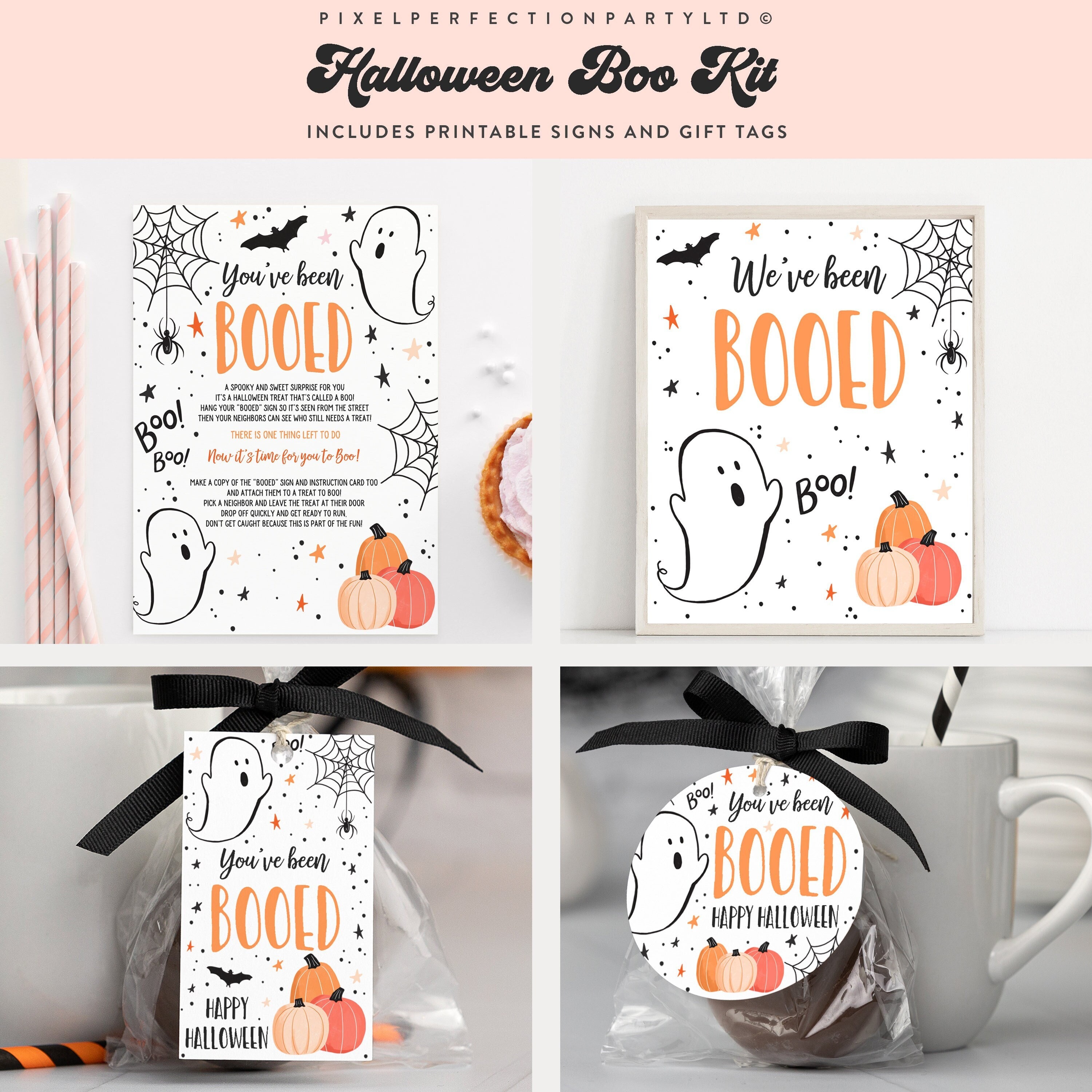 You've Been Booed Printable Halloween Activity Kit - Etsy