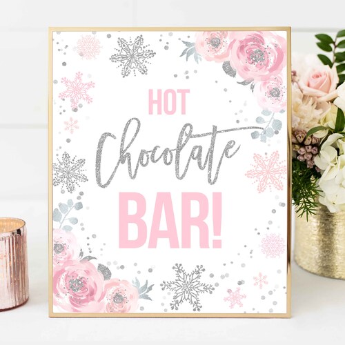 Food Station Sign Printable Winter Onederland Decorations | Etsy