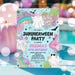 Editable Summerween Birthday Party Invitation Summer Halloween Ghost ...