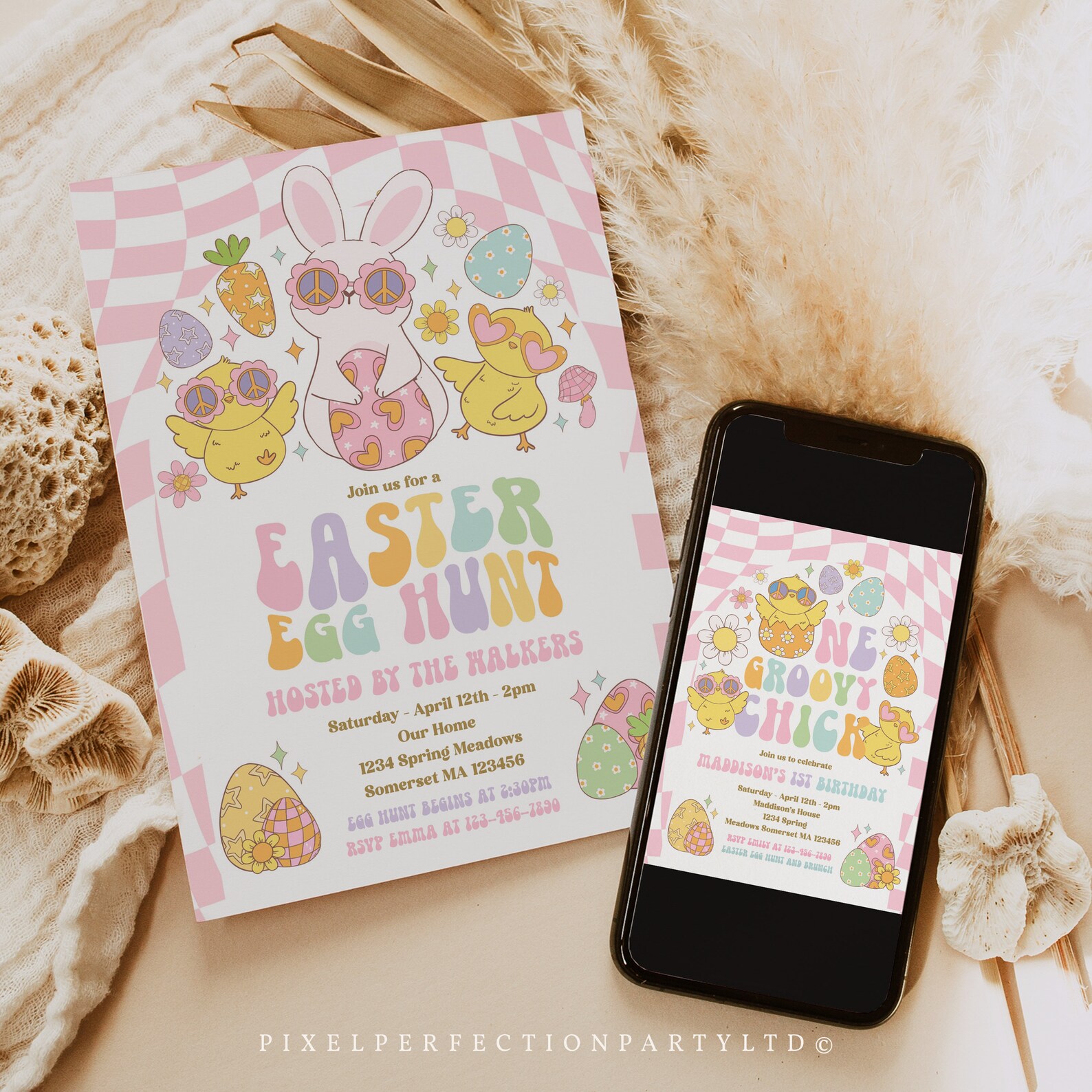 Editable Easter Egg Hunt Invitation Easter Egg Event Party Neighborhood ...