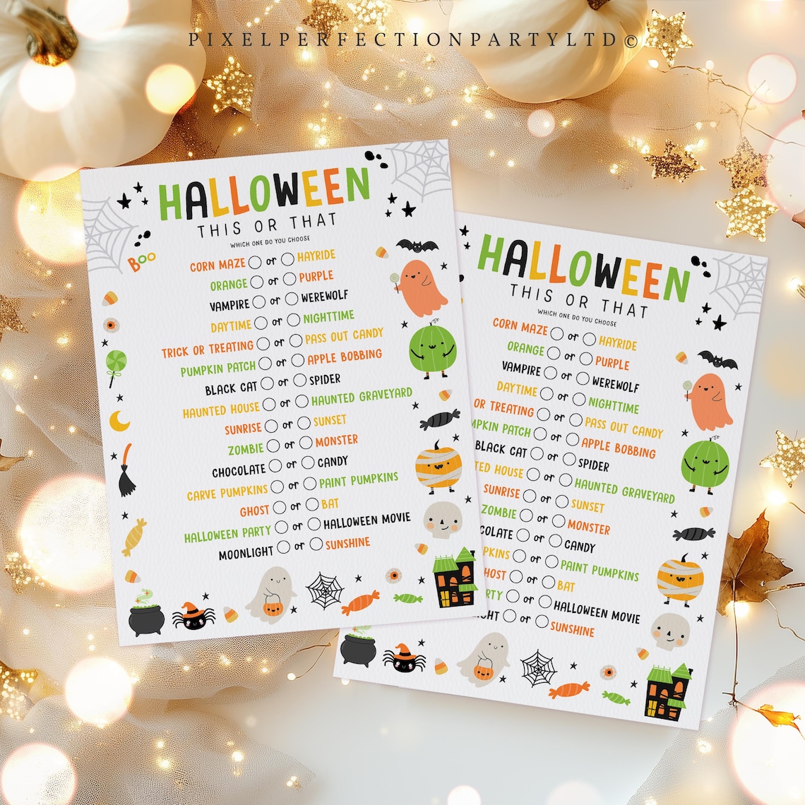 Halloween This or That Game Halloween Would You Rather Game Halloween ...