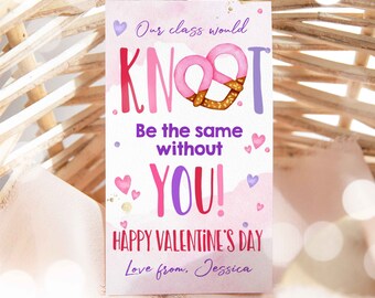 EDITABLE Valentine's Day Appreciation Gift Tag Teacher - Etsy