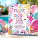 Editable Float Into Eight 8th Birthday Party Invitation Tropical Summer ...