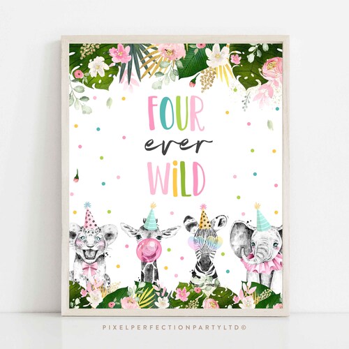Four Ever Wild SVG Four Birthday SVG Safari Wild Four SVG - Etsy Hong Kong