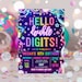 Editable Hello Double Digits 10th Birthday Party Invitation Hello ...
